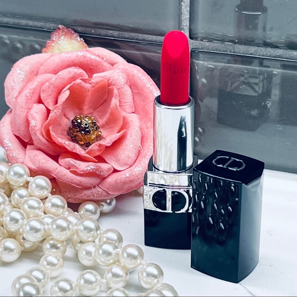 Dior | Makeup | Dior Rouge Lipstick Red 999 Velvet | Poshmark